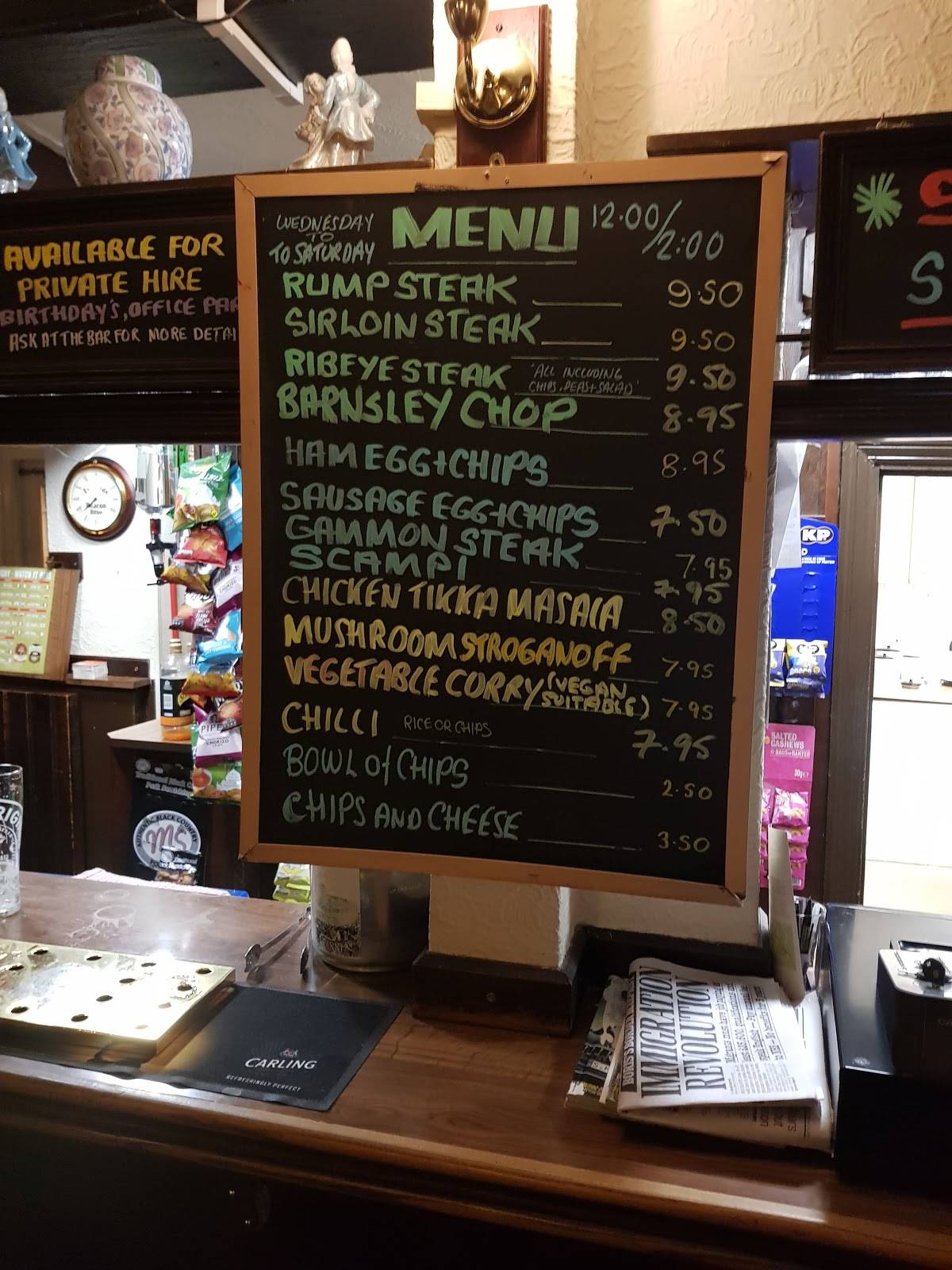 Menu at The Red Admiral pub & bar, Leicester