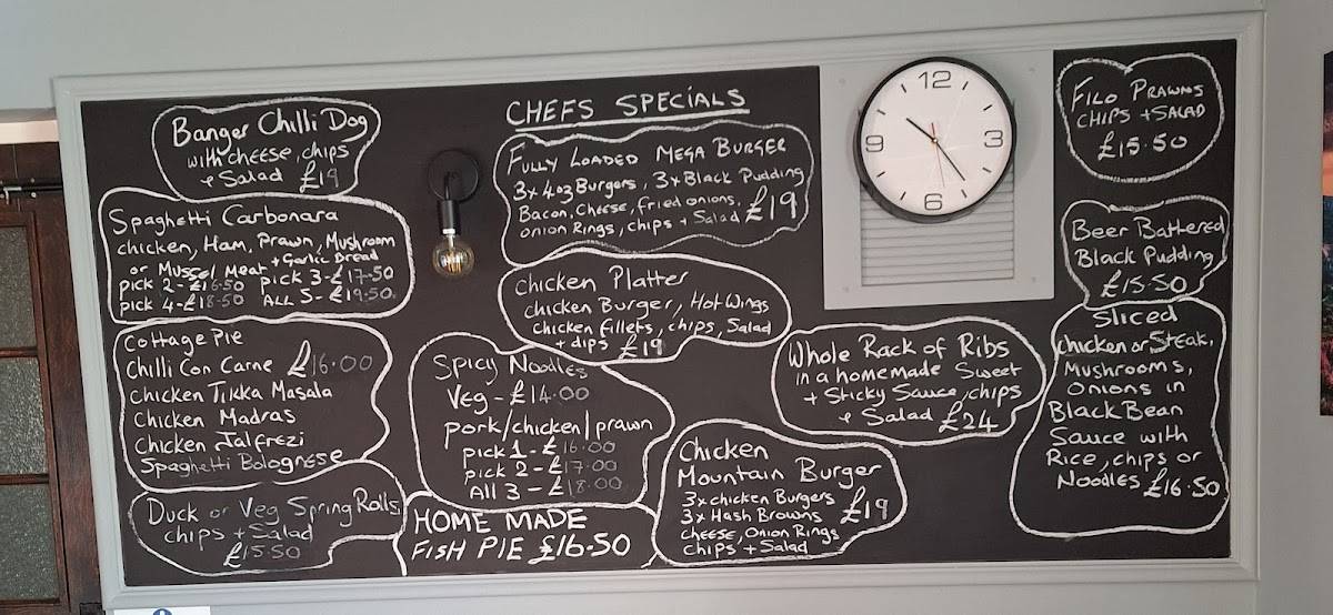 Menu at The Red Lion restaurant, Wisbech