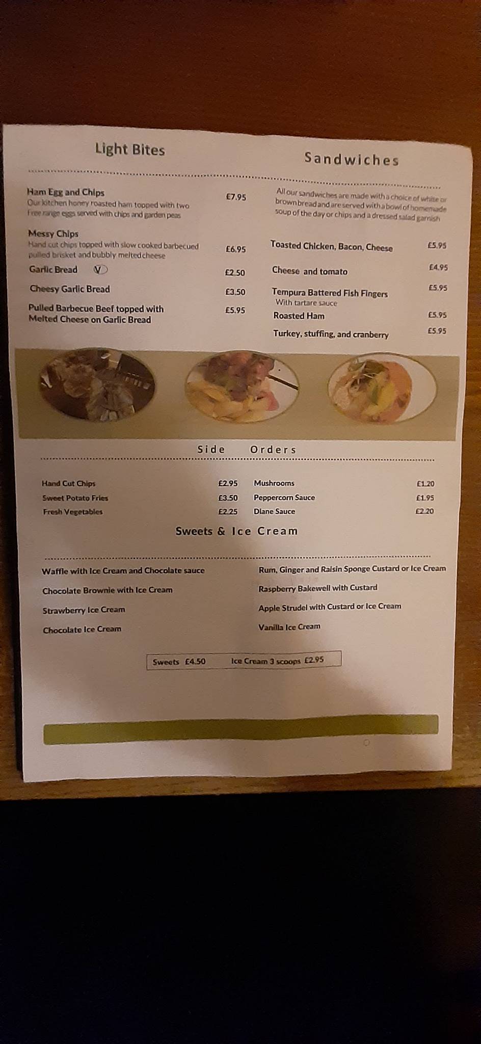 Menu at The Ring O' Bells pub & bar, Frodsham, 2 Bellemonte Rd