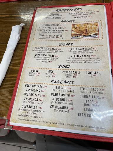 Menu at The Rodeo Restaurant, Okmulgee