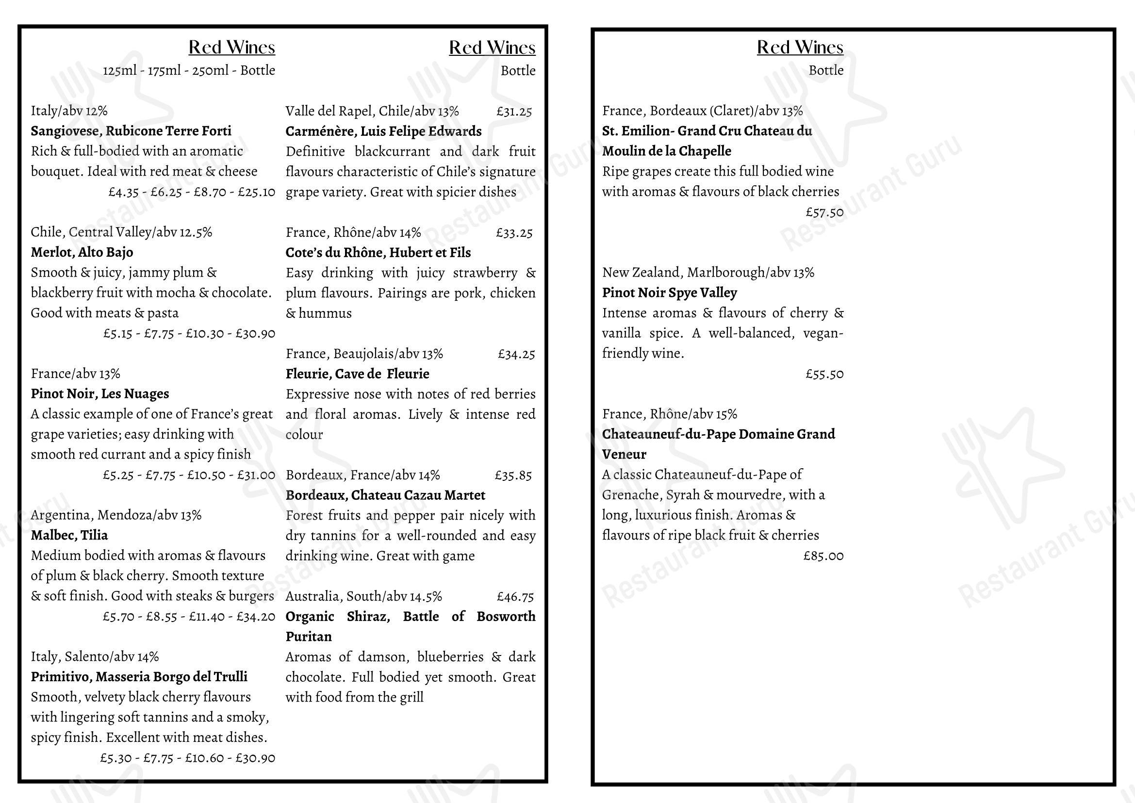 Menu at The Shoe Inn pub & bar, Droxford