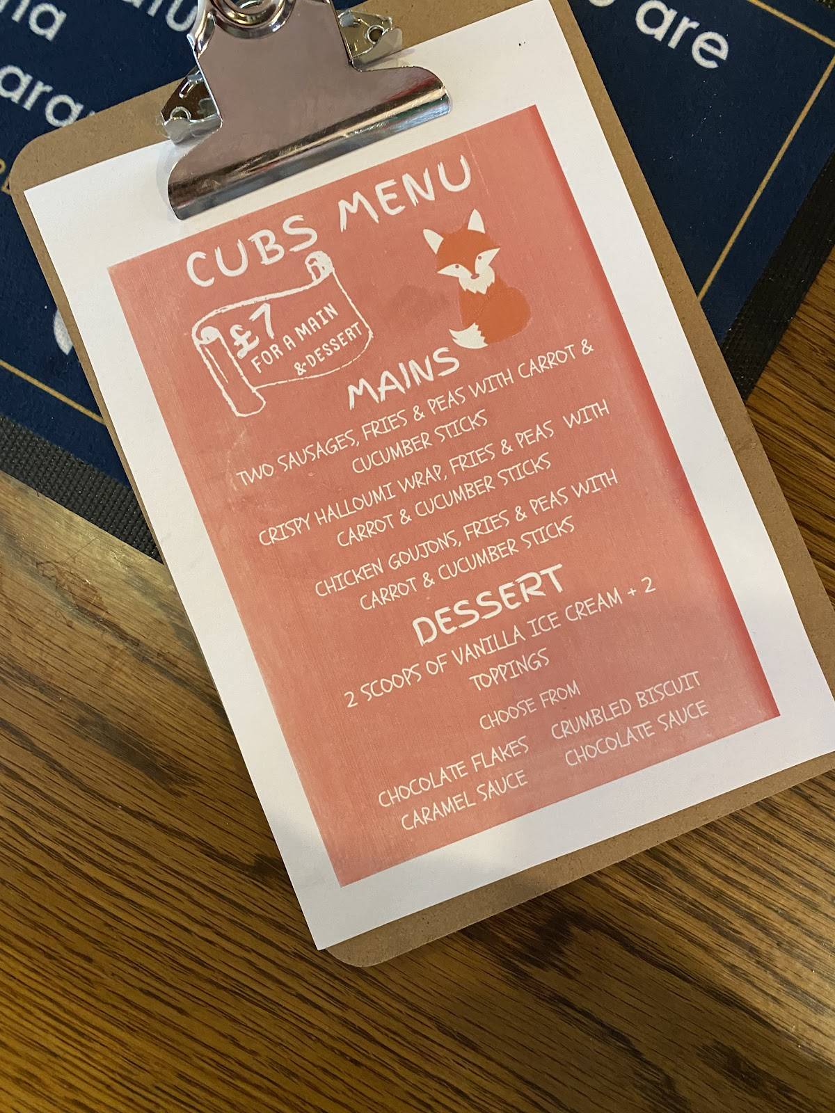 Menu at The Silver Fox pub & bar, Hertford