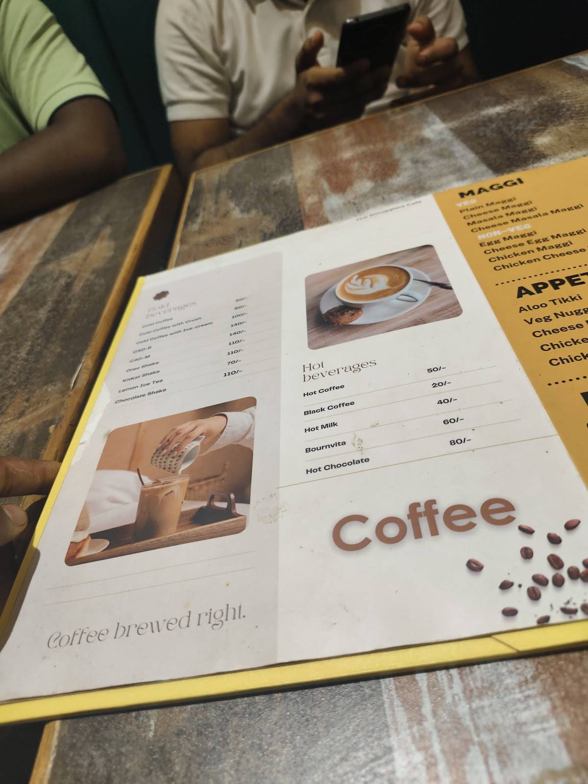 Menu at The Smugglers Cafe, Daund