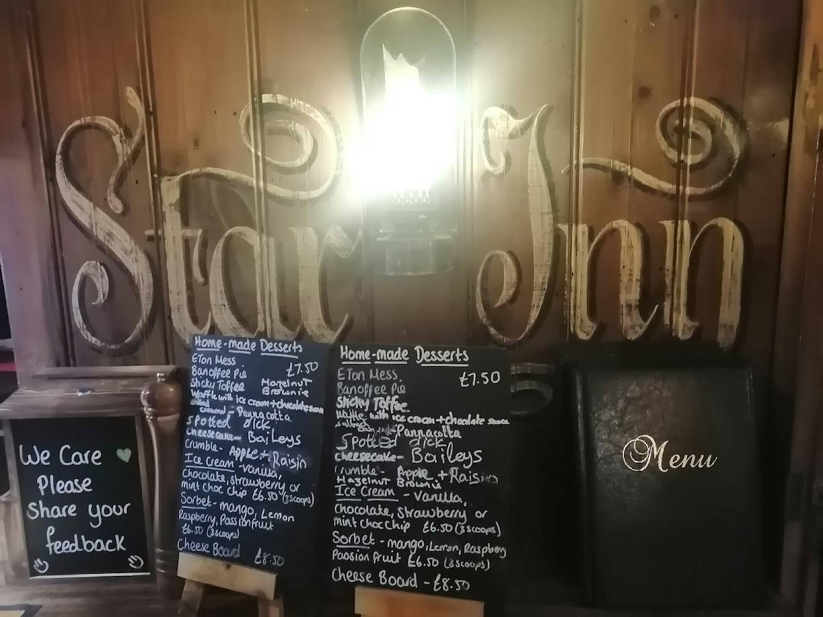 Menu at The Star Inn pub & bar, Horsham, Horsham Rd