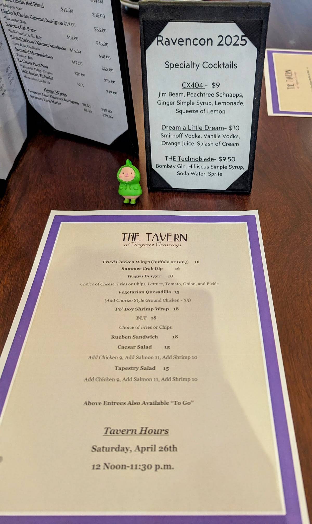 Menu at The Tavern Grille pub & bar, Glen Allen