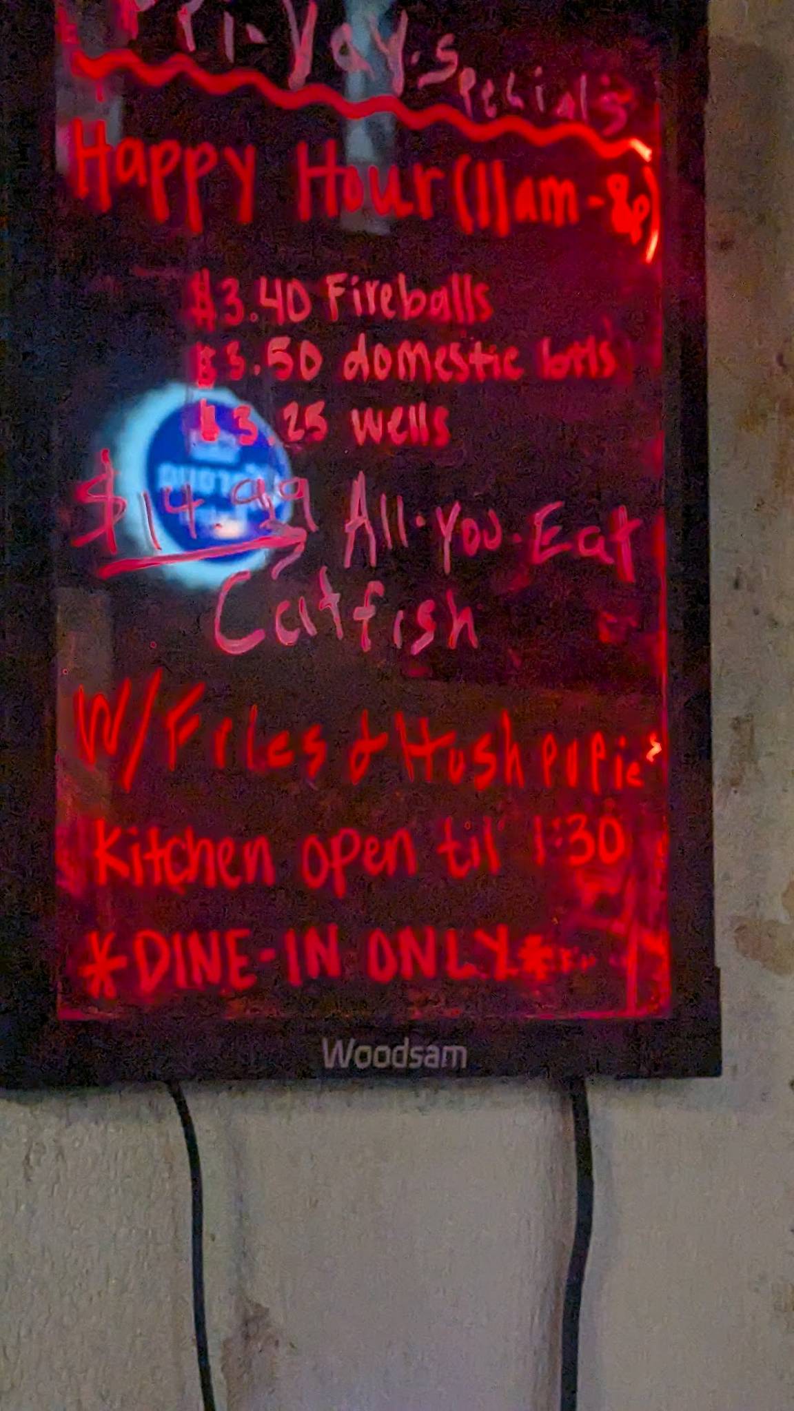 Menu at The Tipsy Chicken pub & bar, Sachse