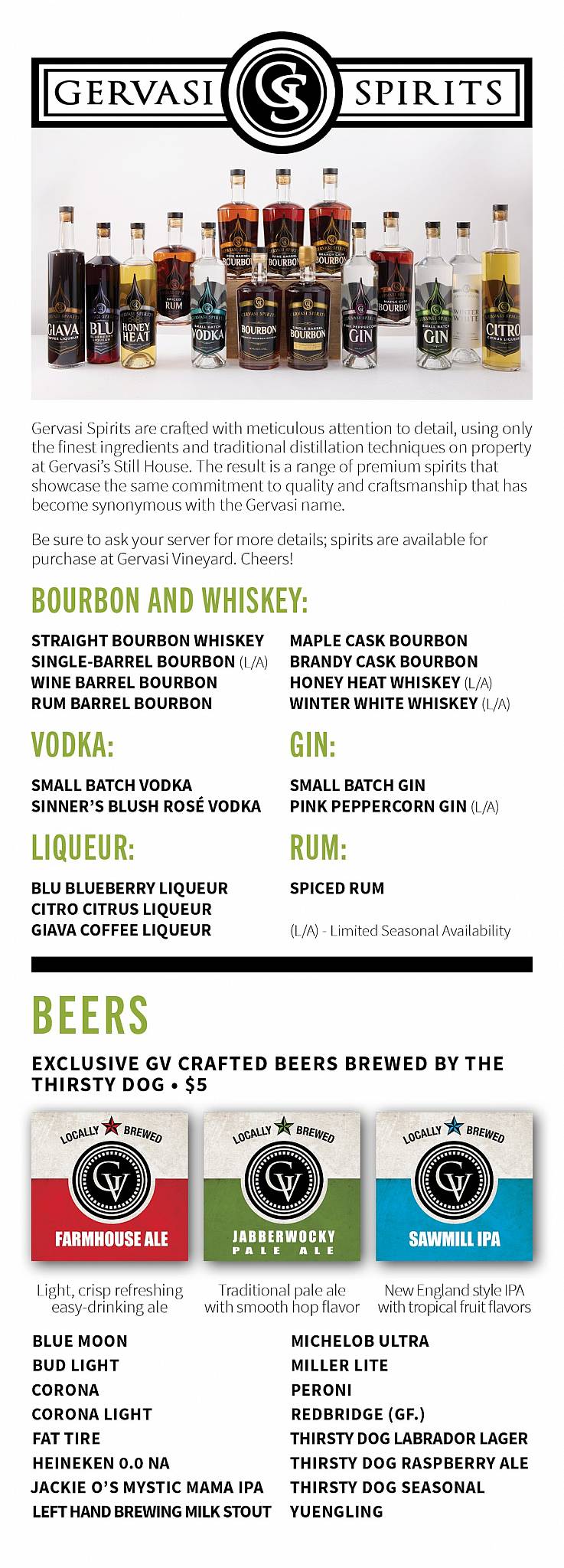 Menu at The Twisted Olive pub & bar, Green
