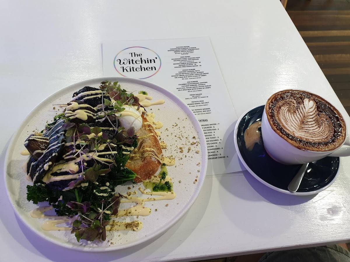 Menu at The Witchin’ Kitchen cafe, Sandgate