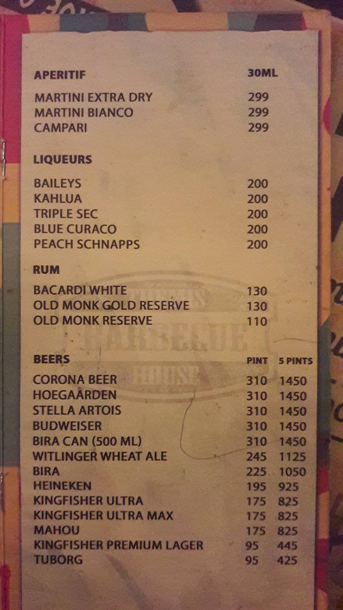 Menu at Themis Barbecue House - NSP, New Delhi, Aggarwal Millennium Tower 1