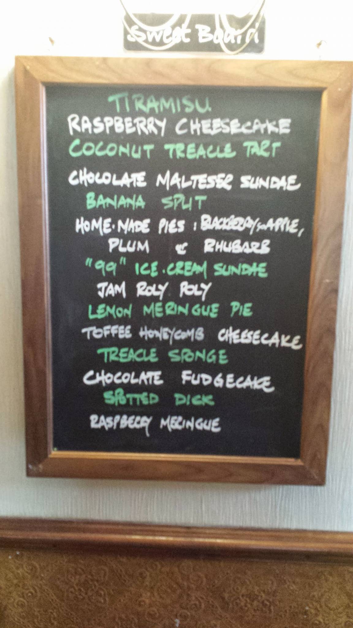 Menu at Three Cranes Inn Cransley pub & bar, Kettering