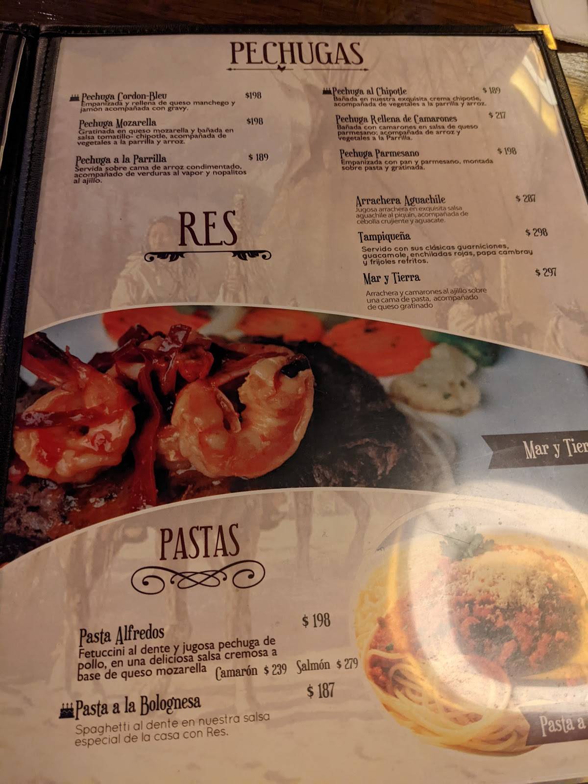 Carta de Tierra Santa Restaurante, Monclova, Washington 33-A