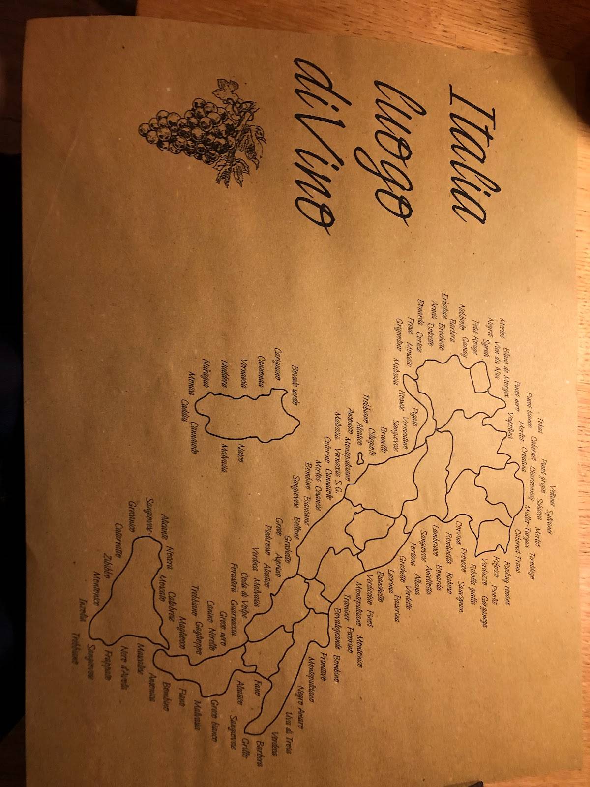 Menu at Timido ubriaco pub & bar, Giarre
