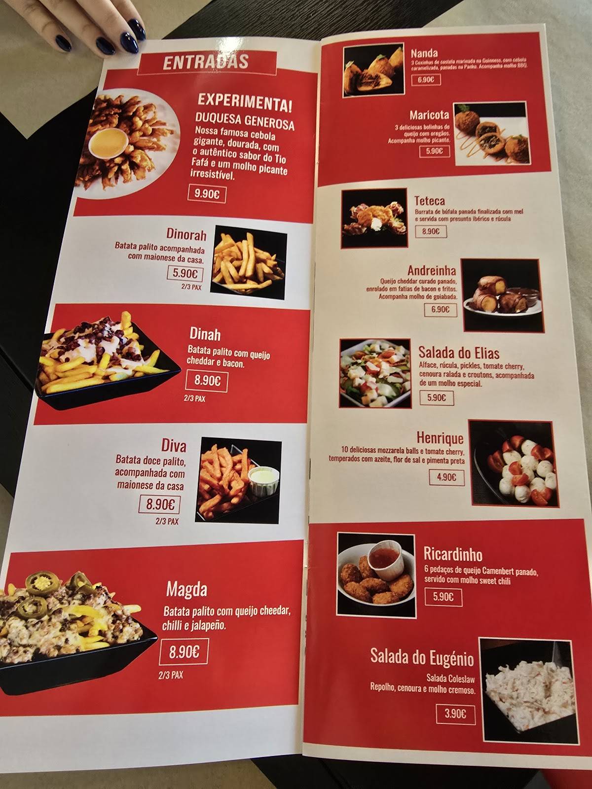 Menu em Tio Fafá Hamburgueria - Maia restaurante, Maia