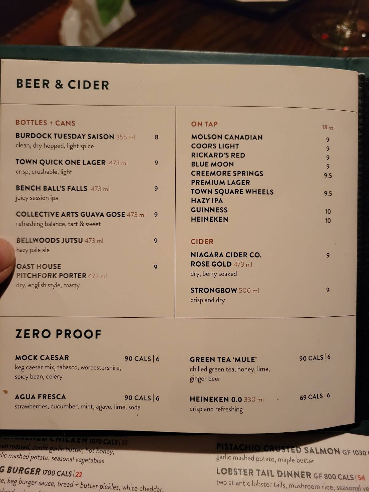 Menu at The Keg Steakhouse + Bar - Leslie Street, Toronto, Leslie St
