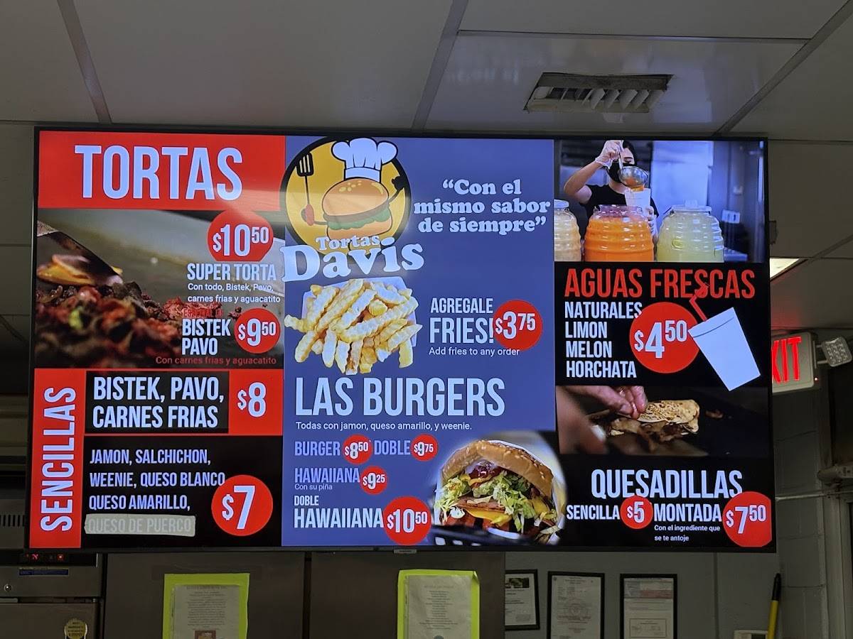 Carta Del Restaurante Tortas Davi S Delete El Paso 337 N Zaragoza Rd B