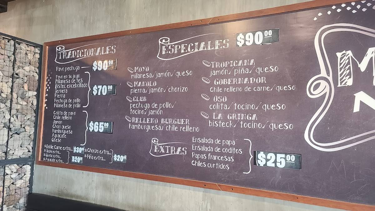 Menu at Tortas Nico restaurant, Ciudad Juarez, Blvd. Gomez Morín 7983