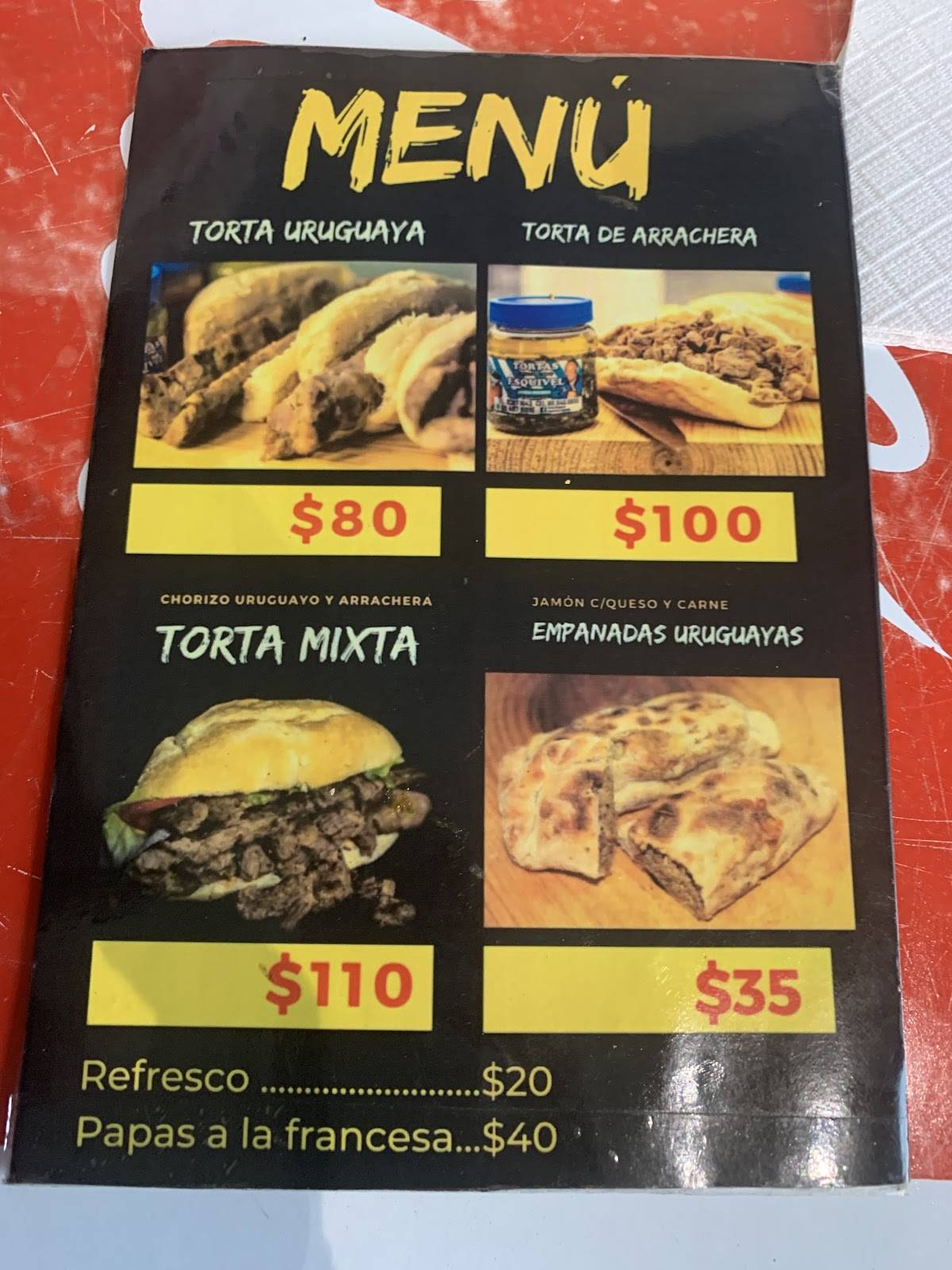 Menu at Tortas Uruguayas Esquivel Las Originales restaurant, Monterrey ...