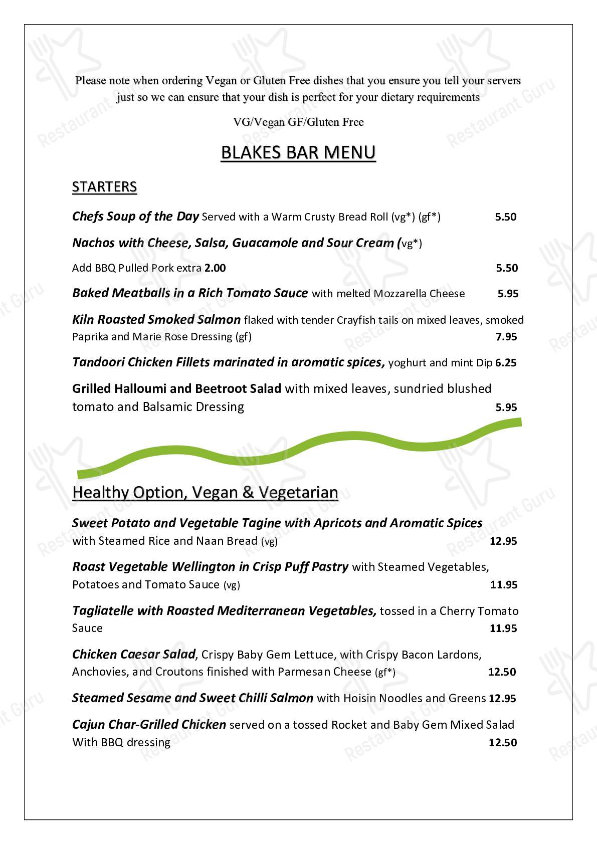 Menu at Travellers Inn pub & bar, Dodworth, 23 Green Road