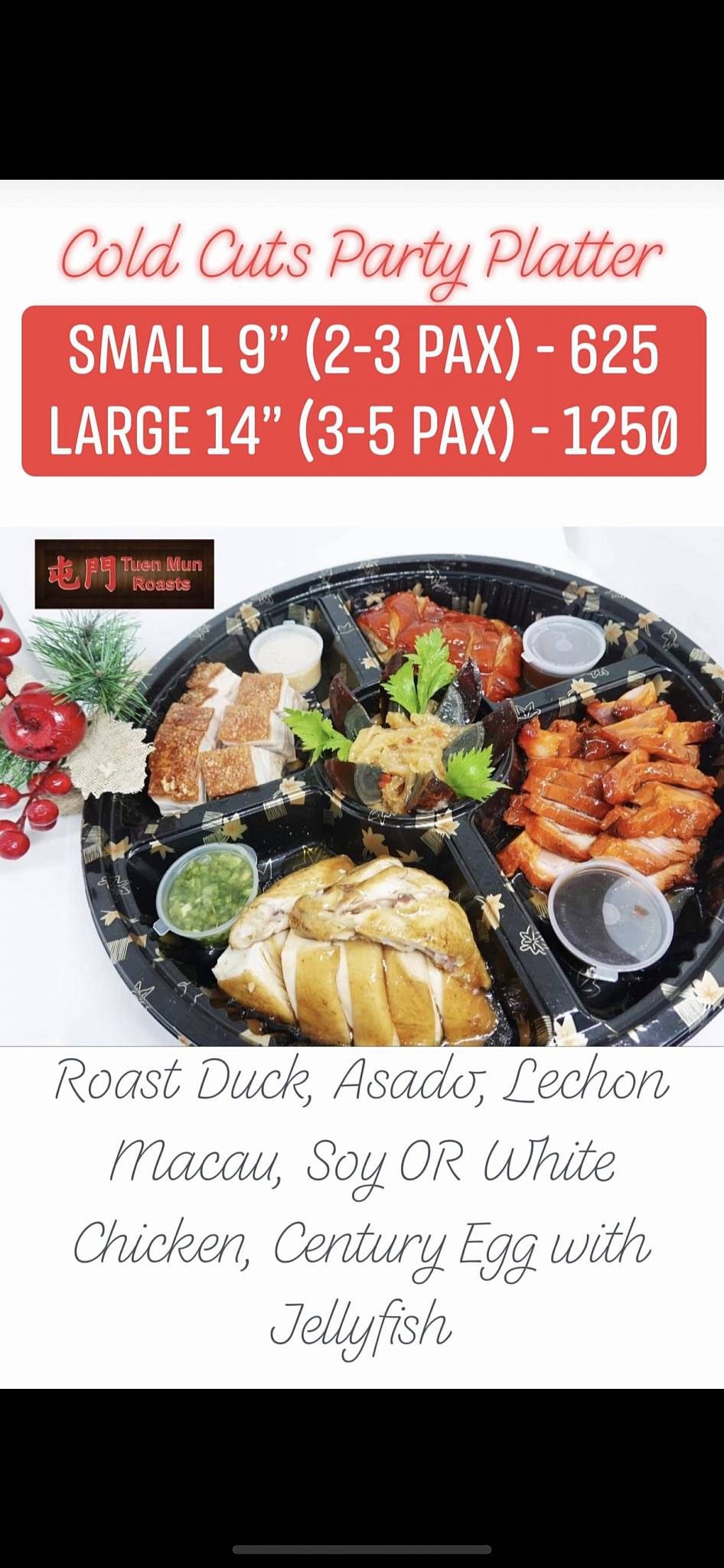 Menu at Tuen Mun Roasts restaurant, Quezon City