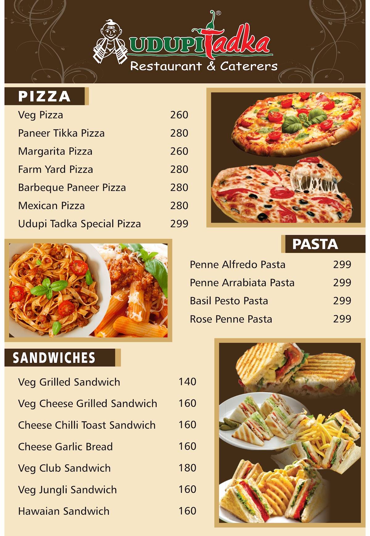 Menu at Udupi Tadka Gokul Hotel, Nashik