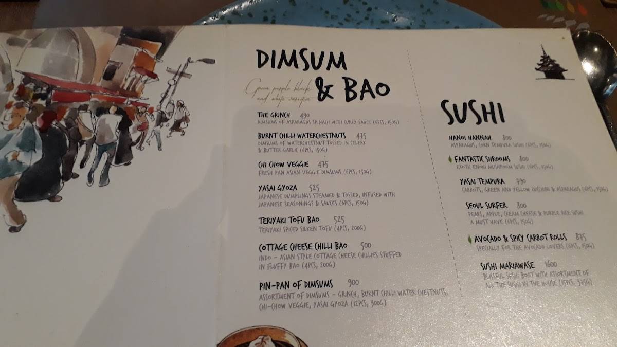 Menu at Under The Neem Trees, Ahmedabad