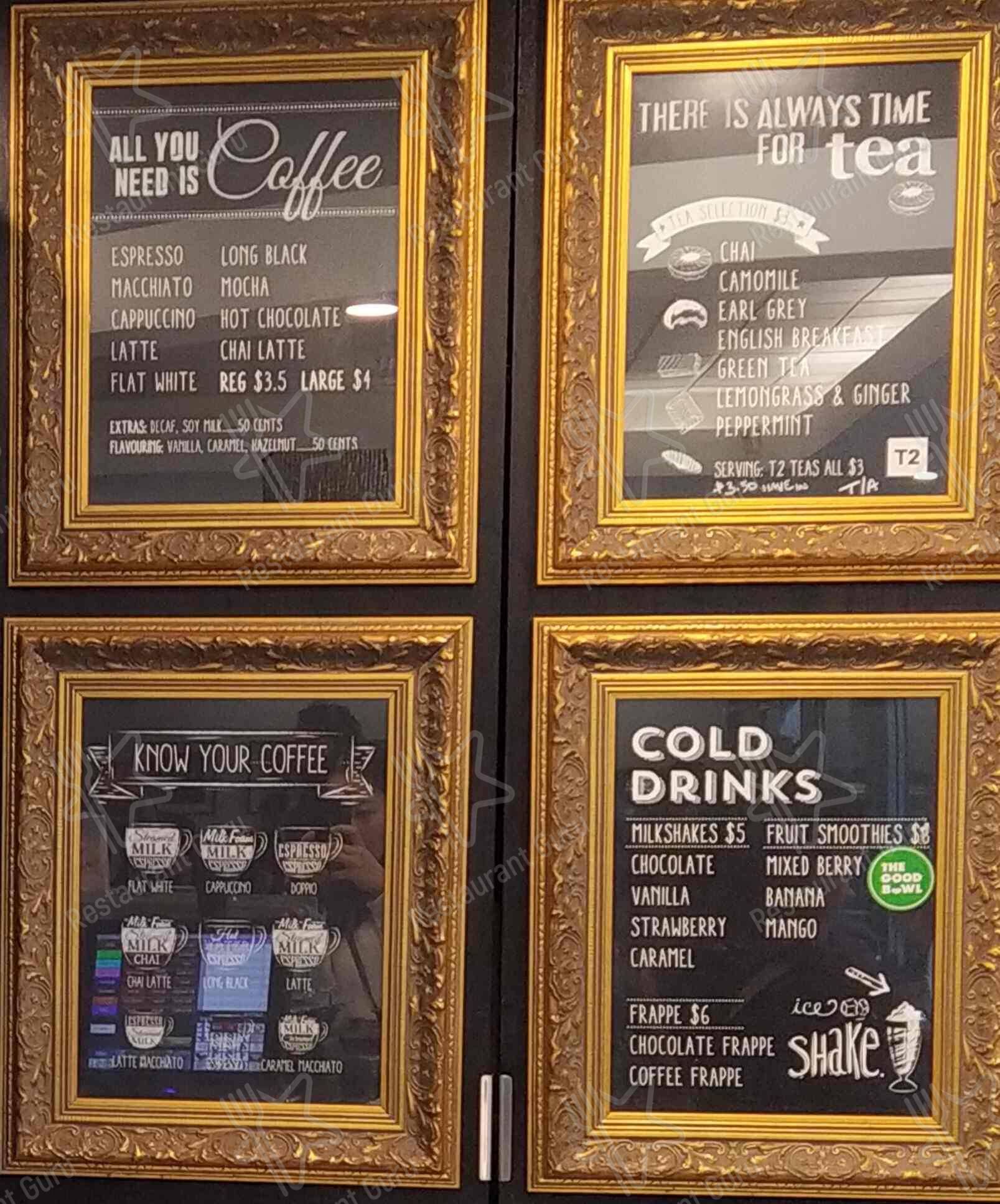 Menu at Universal Cafeteria, Ultimo, University of Technology