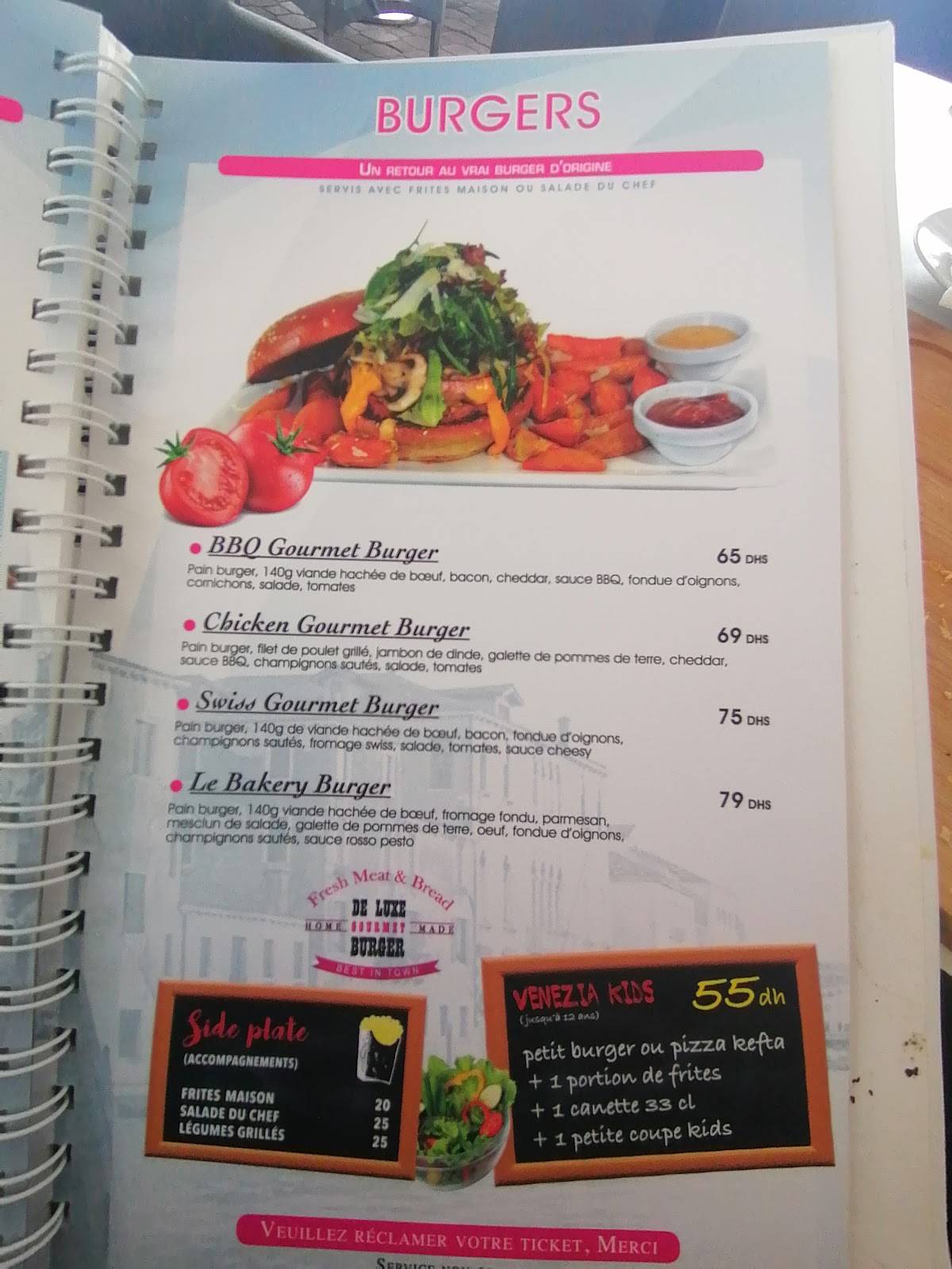 Menu at Venezia Ice - Marina Agadir restaurant, Agadir, C9FJ+CVG