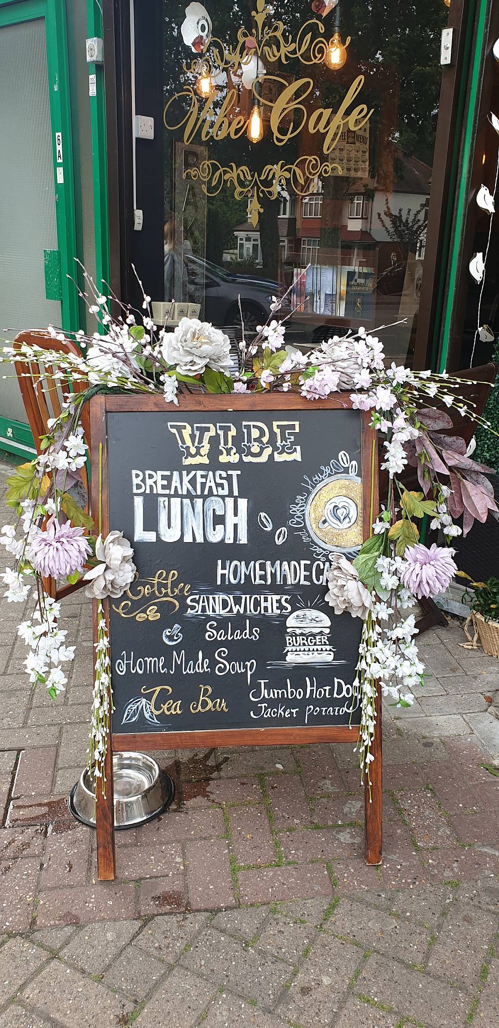 Menu at Vibe Cafe, Barnet, 6