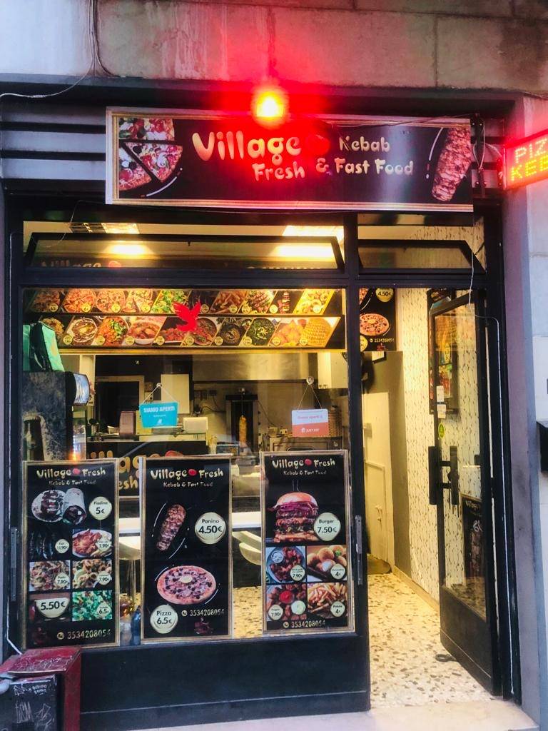 Menu da Village fresh kebab & fast food halal Indian Pakistani food, Verona