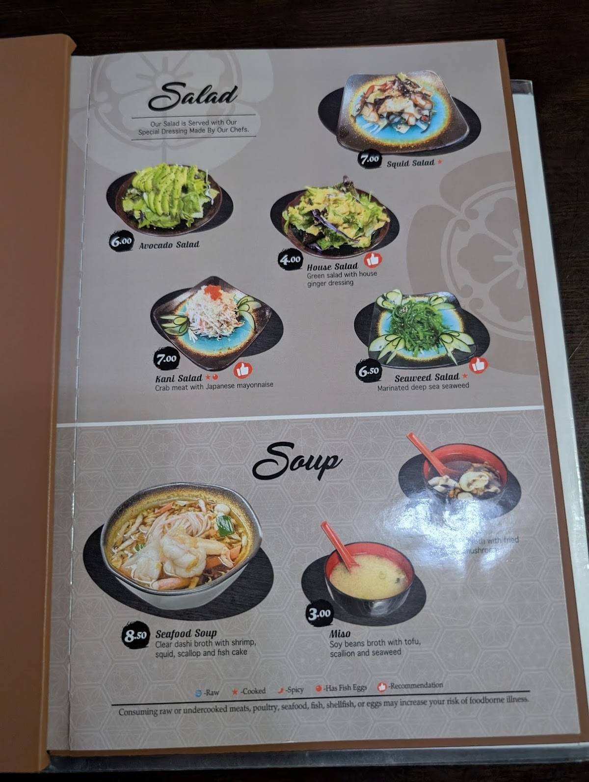 Menu at Volcano Sushi Bar & Hibachi, Del City, Main St #103