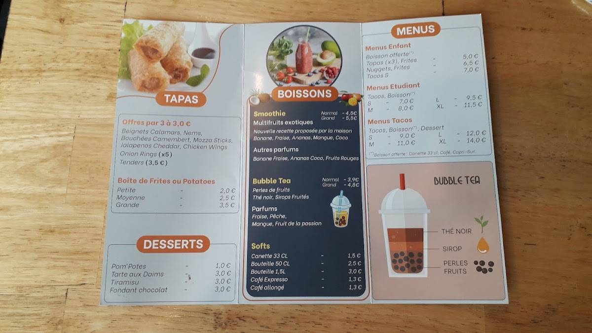 Menu au WHY NOT restaurant, Margny-lès-Compiègne