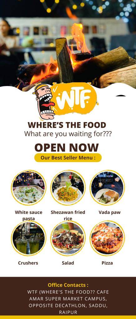 Menu at WTF! Where’s The Food Truck???, Raipur