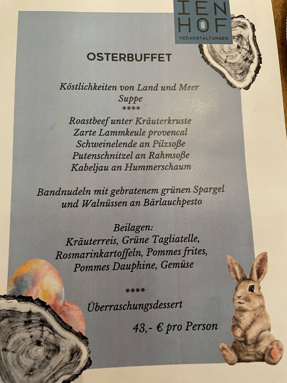 Speisekarte von Weinstube Marienhof pub & Bar, Flemlingen
