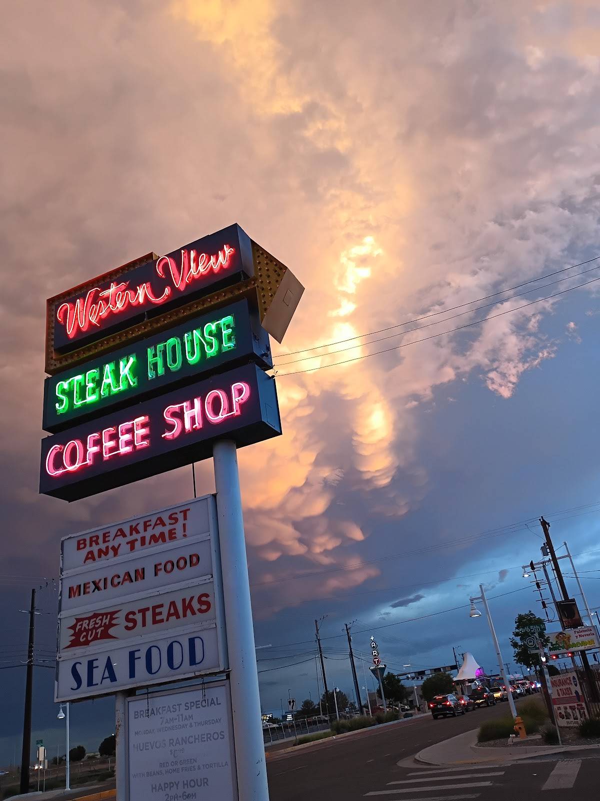 Menu at Western View Steak Diner and House steakhouse, Albuquerque