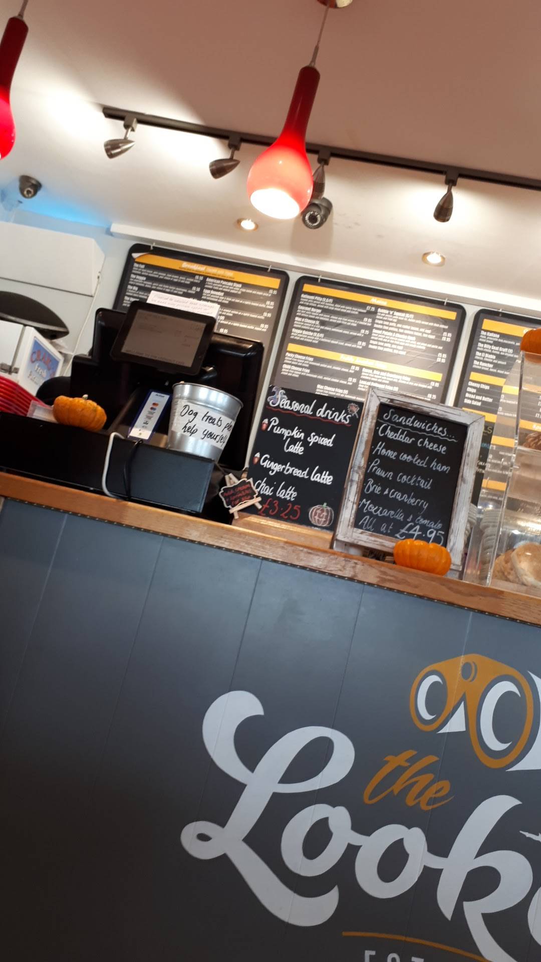 Menu at Lookout Cafe, Weymouth