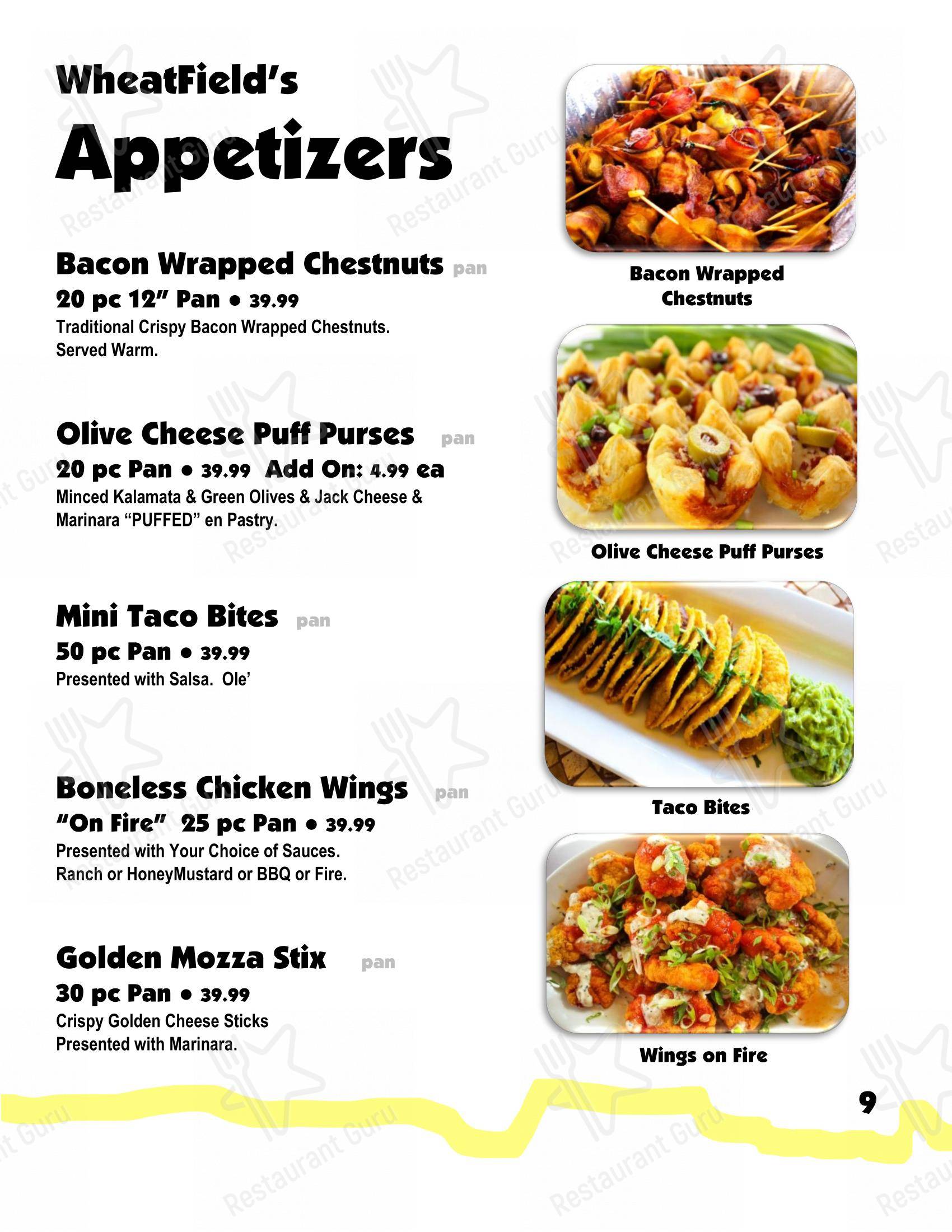 Menu at WheatFields Eatery & Bakery, Omaha, S 103rd St