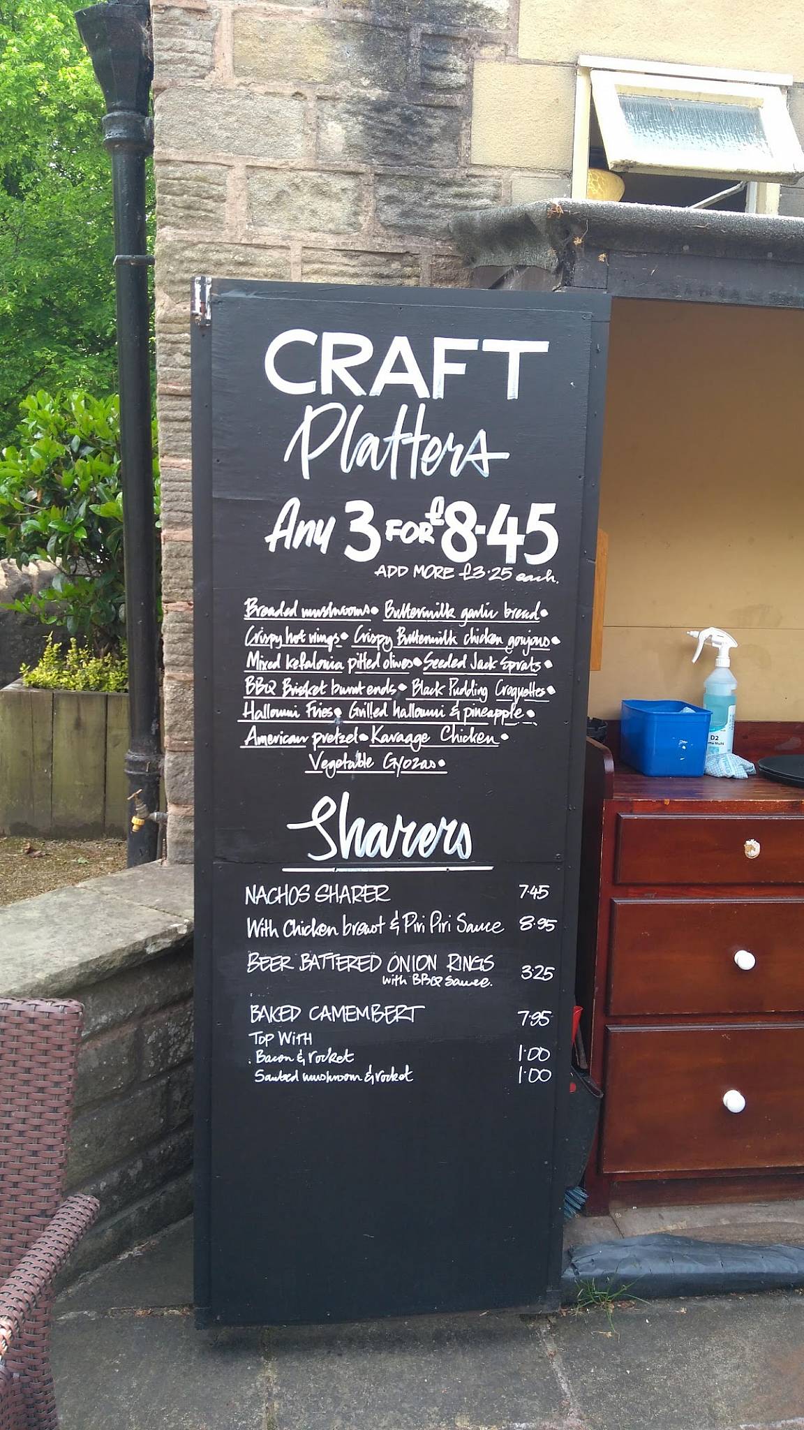 Menu at Wheatsheaf pub & bar, Baslow