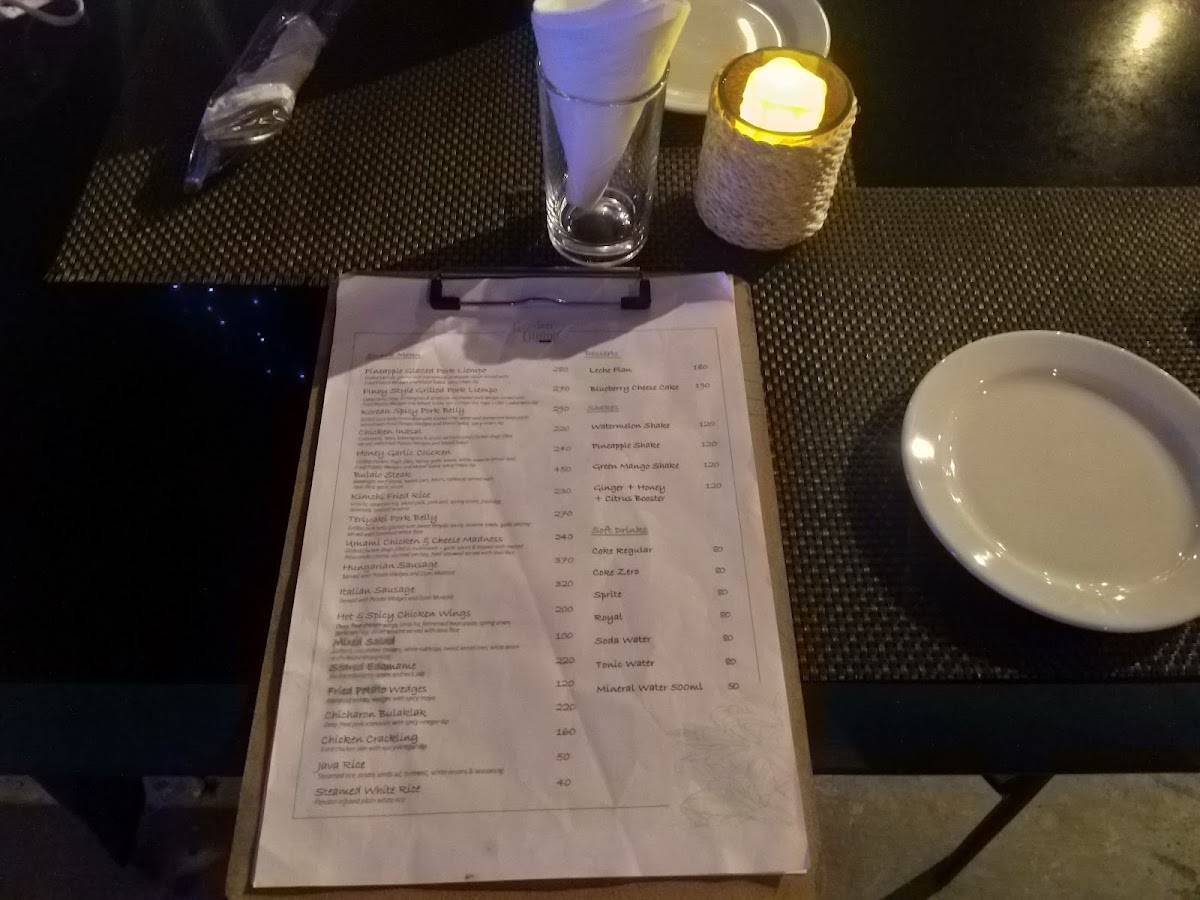 Menu at White Moon Bar, Manila, Manila Ocean Park