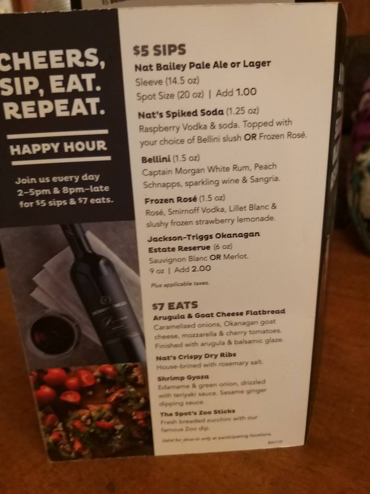 Menu at White Spot Tsawwassen restaurant, Delta, 56 St