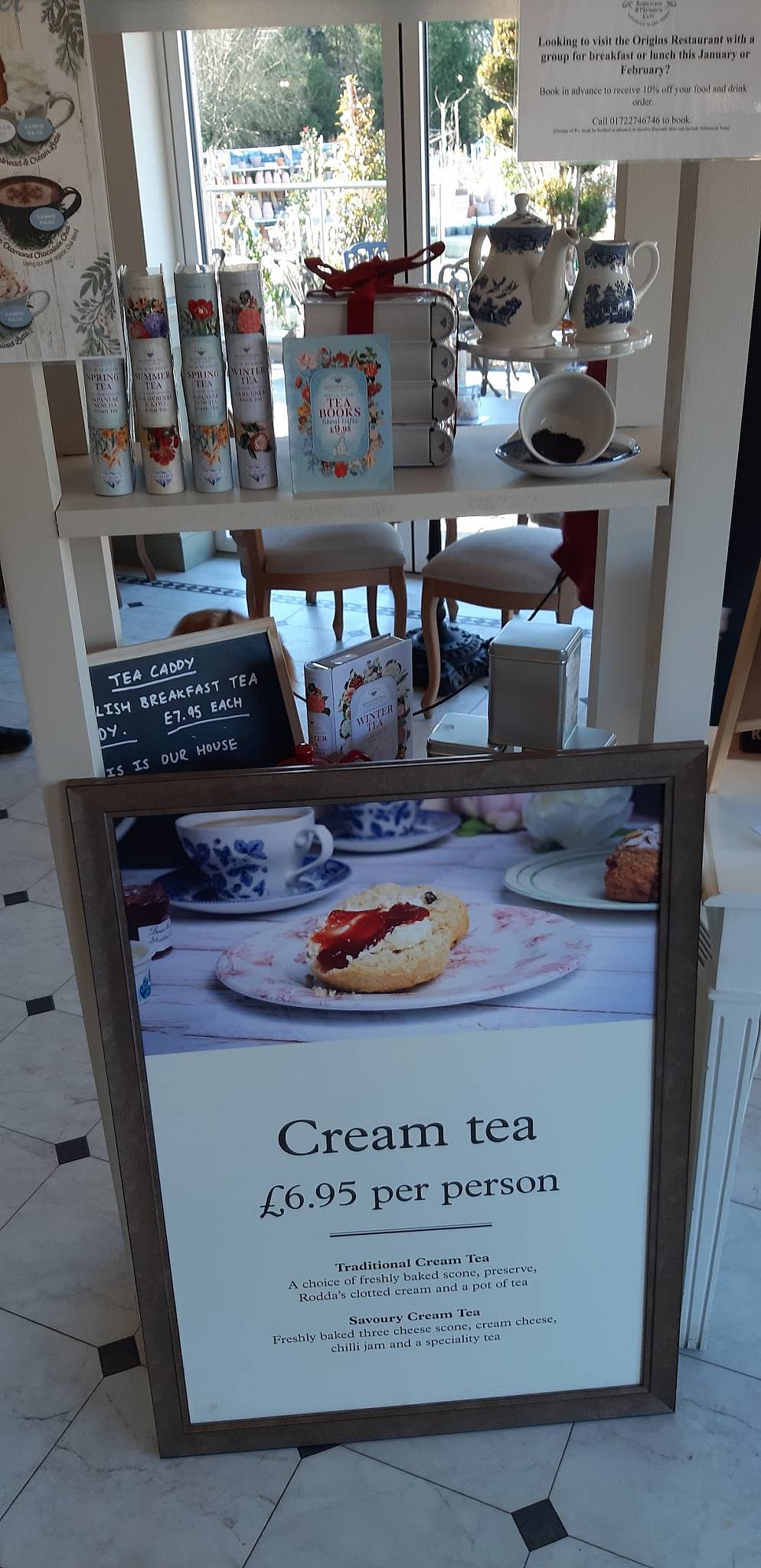 Menu at Wilton Garden Centre Riverside Restaurant, Salisbury