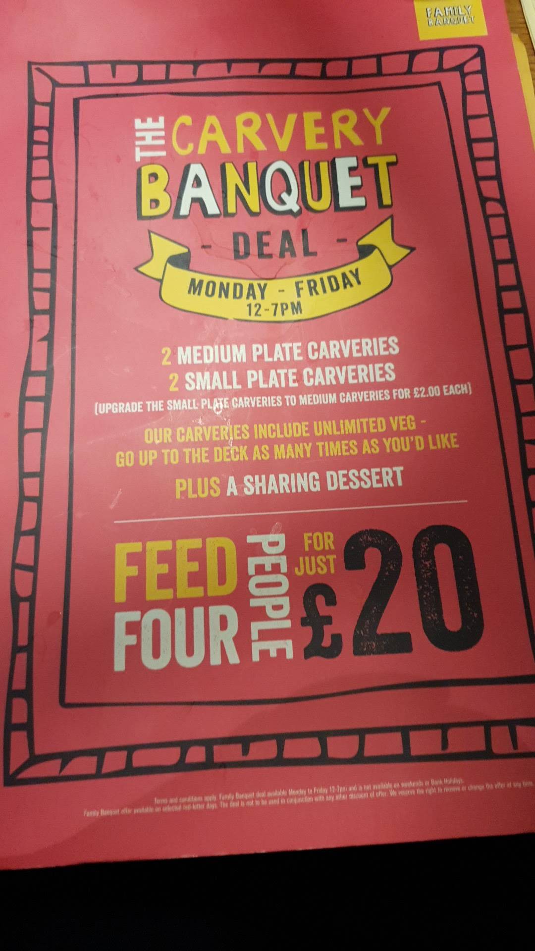 Menu at Winter Green pub & bar, Rotherham, Mitchell Way