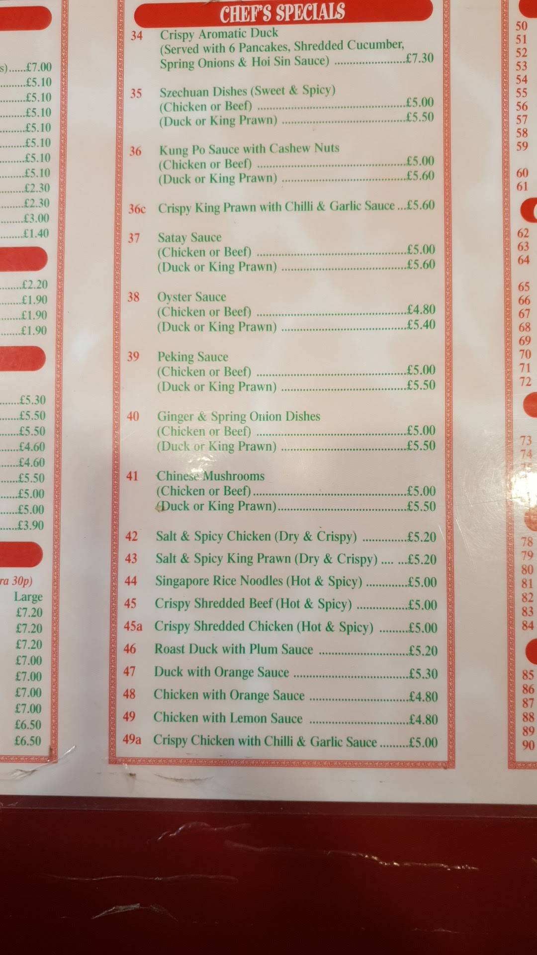 Menu at Wok Express fast food, Stratford-upon-Avon