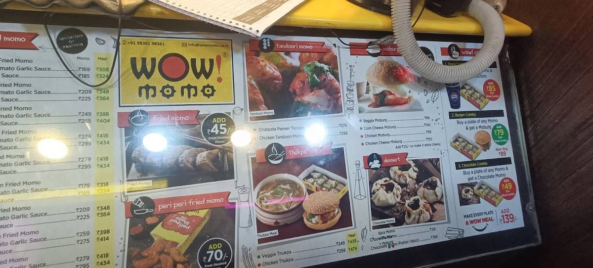 Menu at Wow! Momo, Kolkata, 53/5a