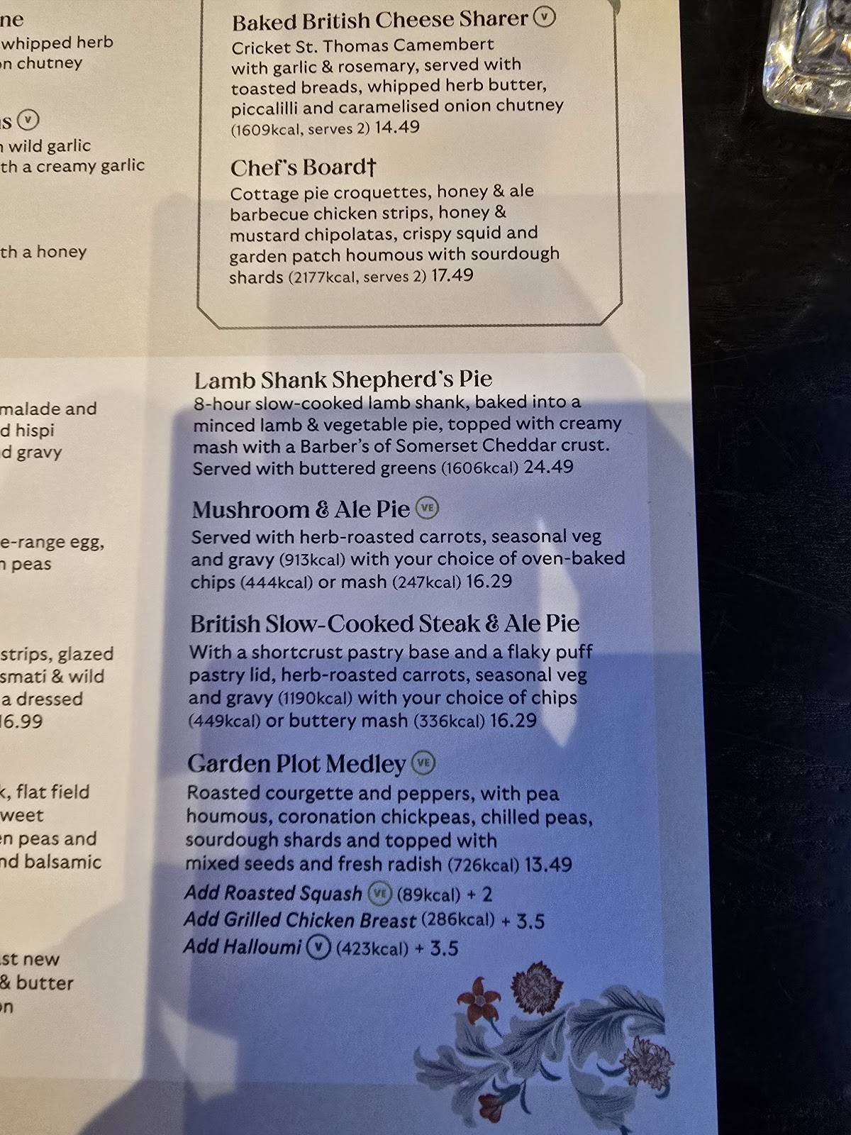 Menu at The Grapes pub & bar, Ribby-with-Wrea