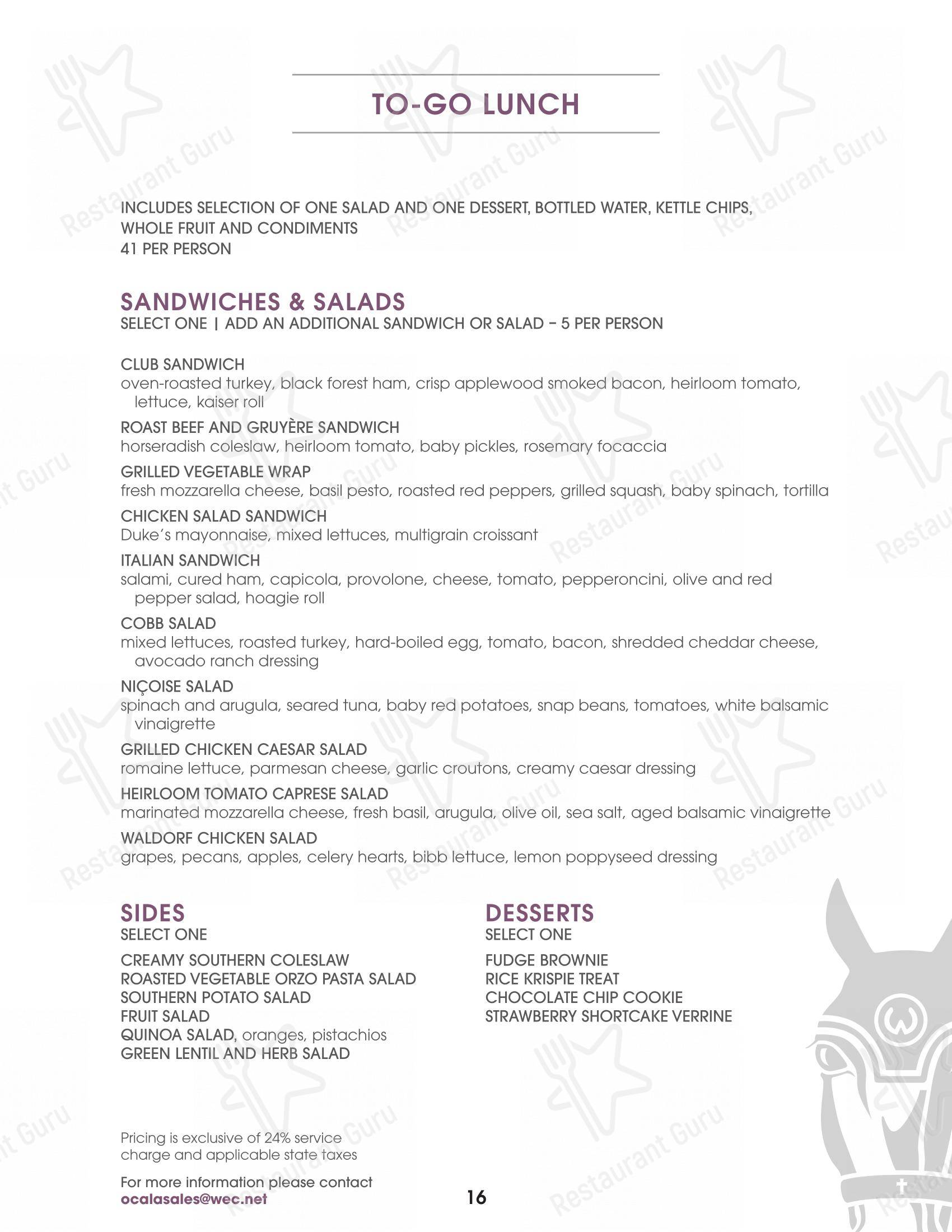 Menu at Yellow Pony Pub & Garden, Ocala