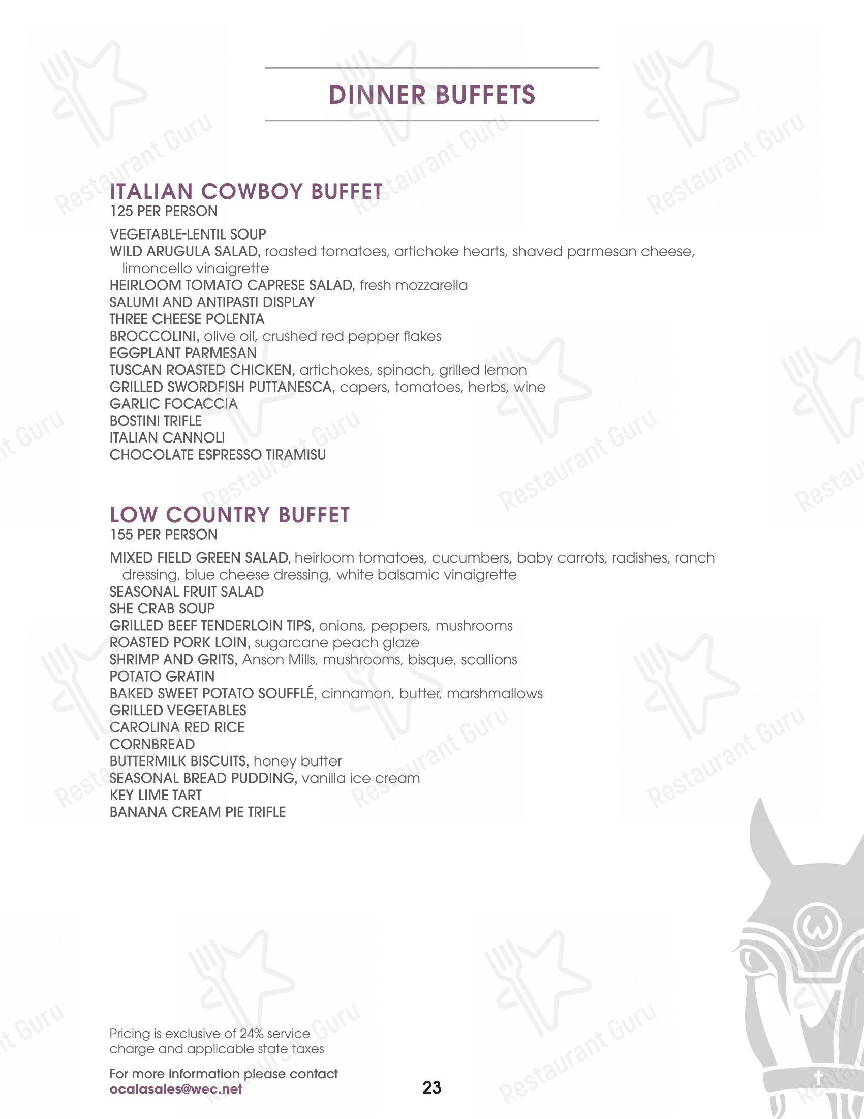 Menu at Yellow Pony Pub & Garden, Ocala