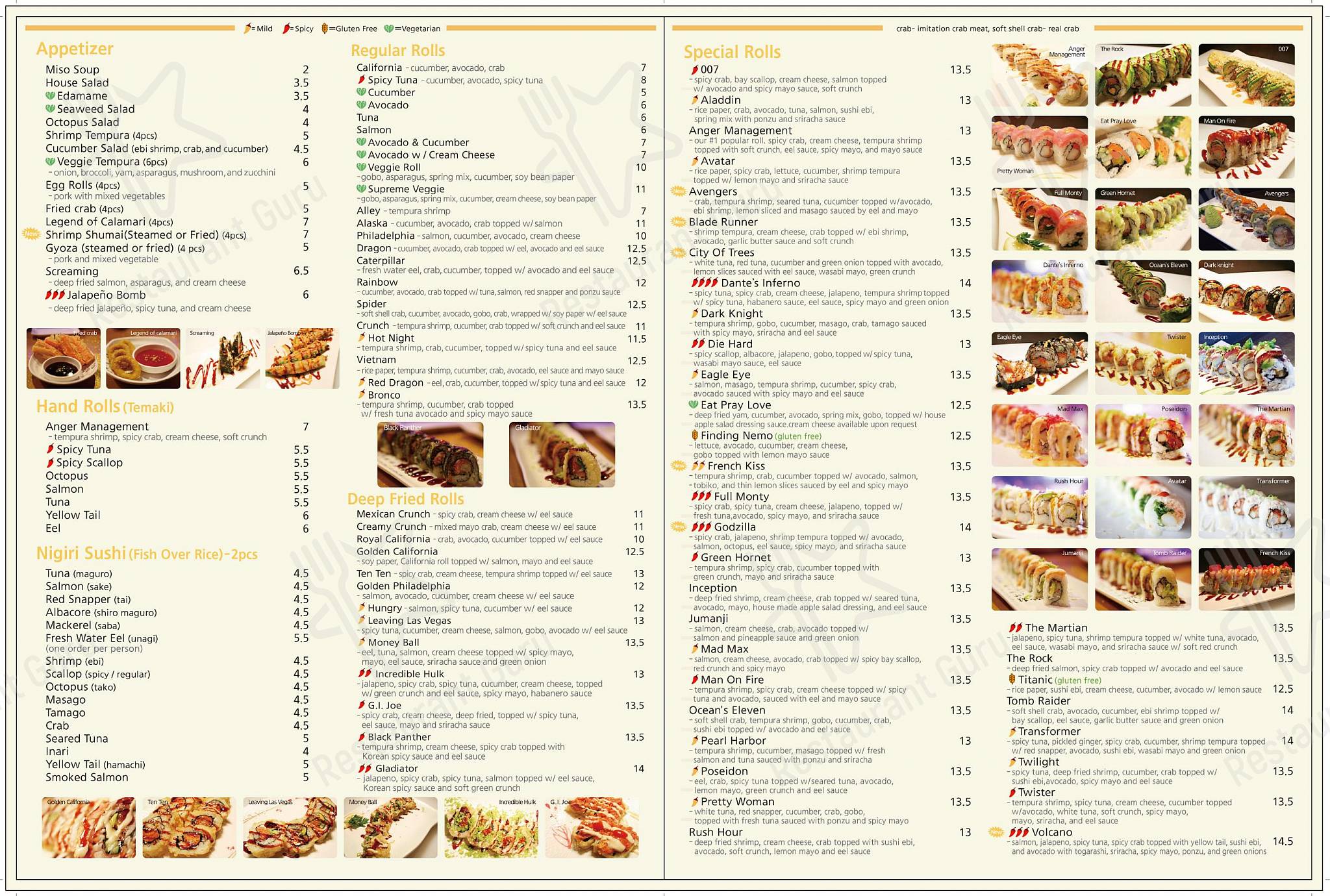 Menu at Yoi Tomo Sushi and Grill restaurant, Boise