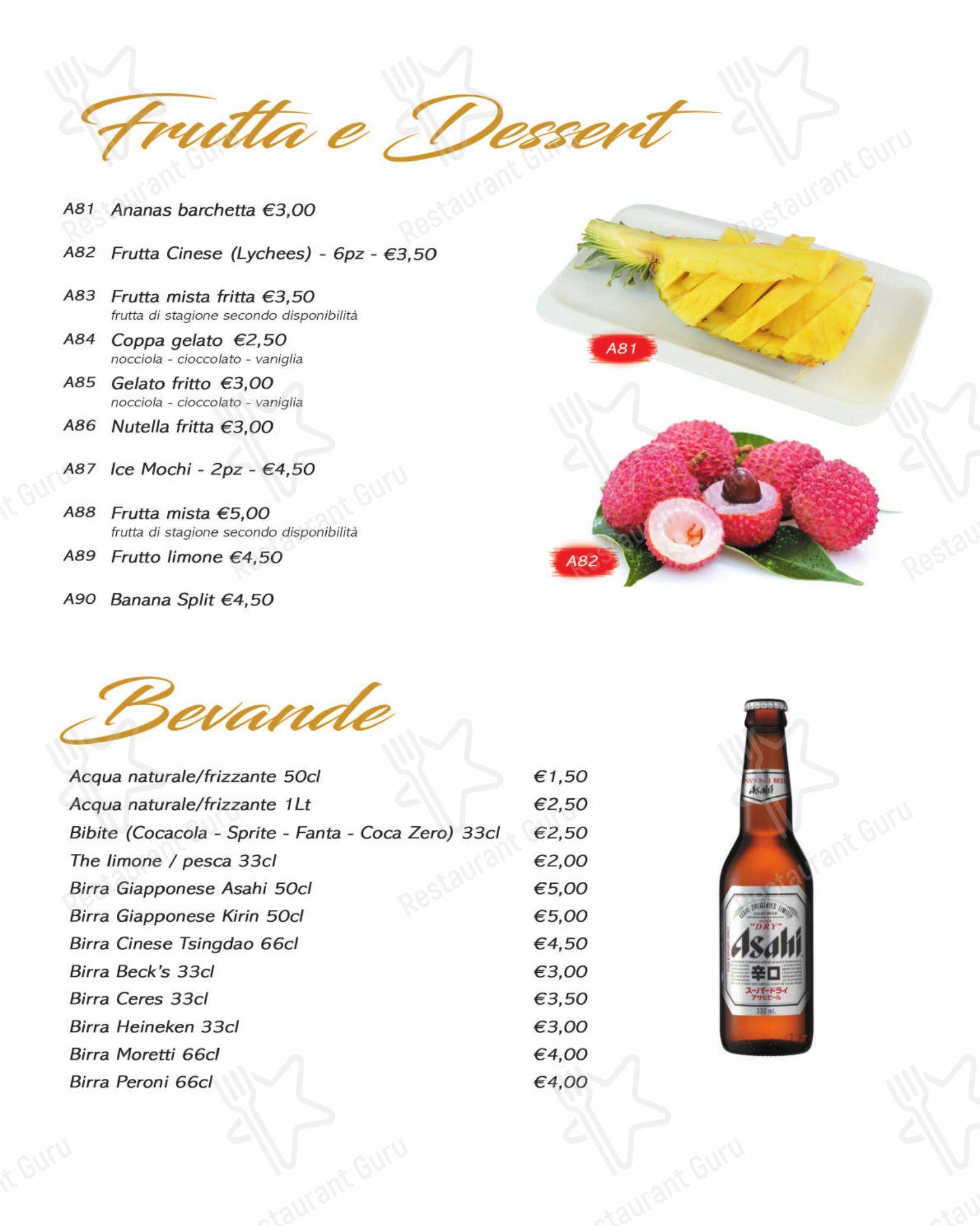 Menu da Yuki Sushi Ragusa ristorante, Ragusa, Viale delle Americhe