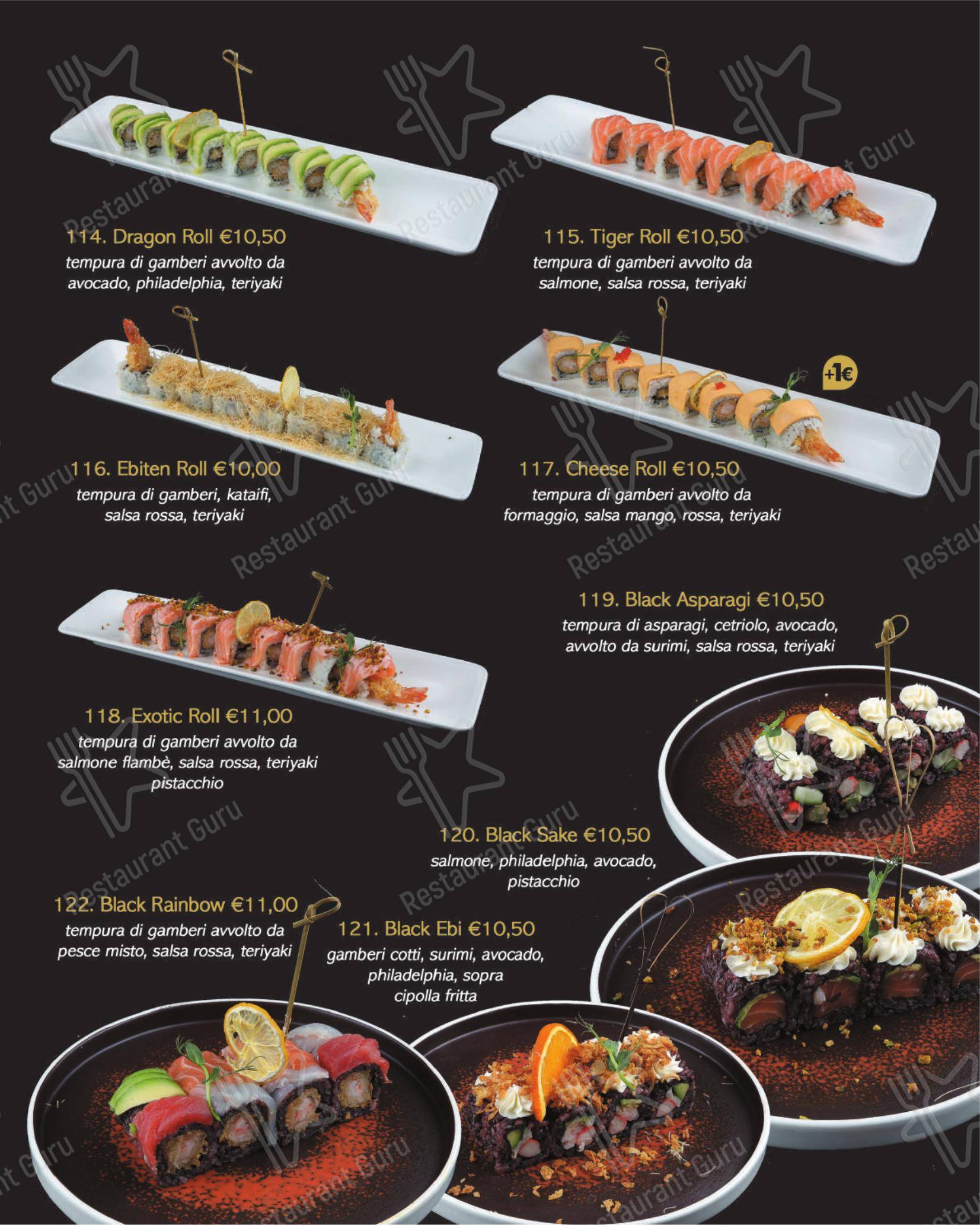 Menu da Yuki Sushi Ragusa ristorante, Ragusa, Viale delle Americhe