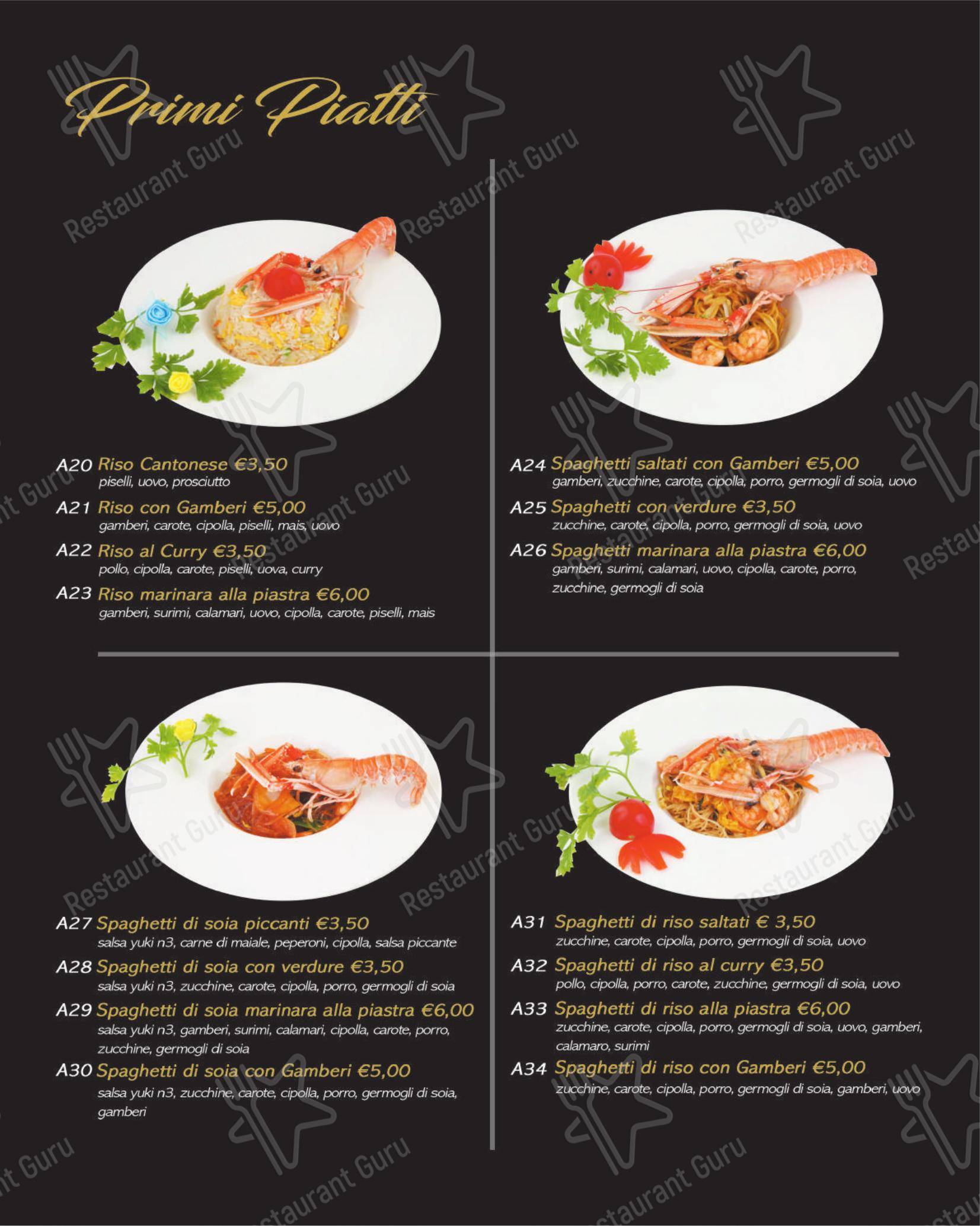 Menu da Yuki Sushi Ragusa ristorante, Ragusa, Viale delle Americhe